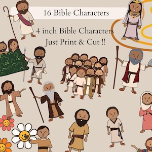 Downloadable Bible Characters | Bible Character Printable | Animated ...