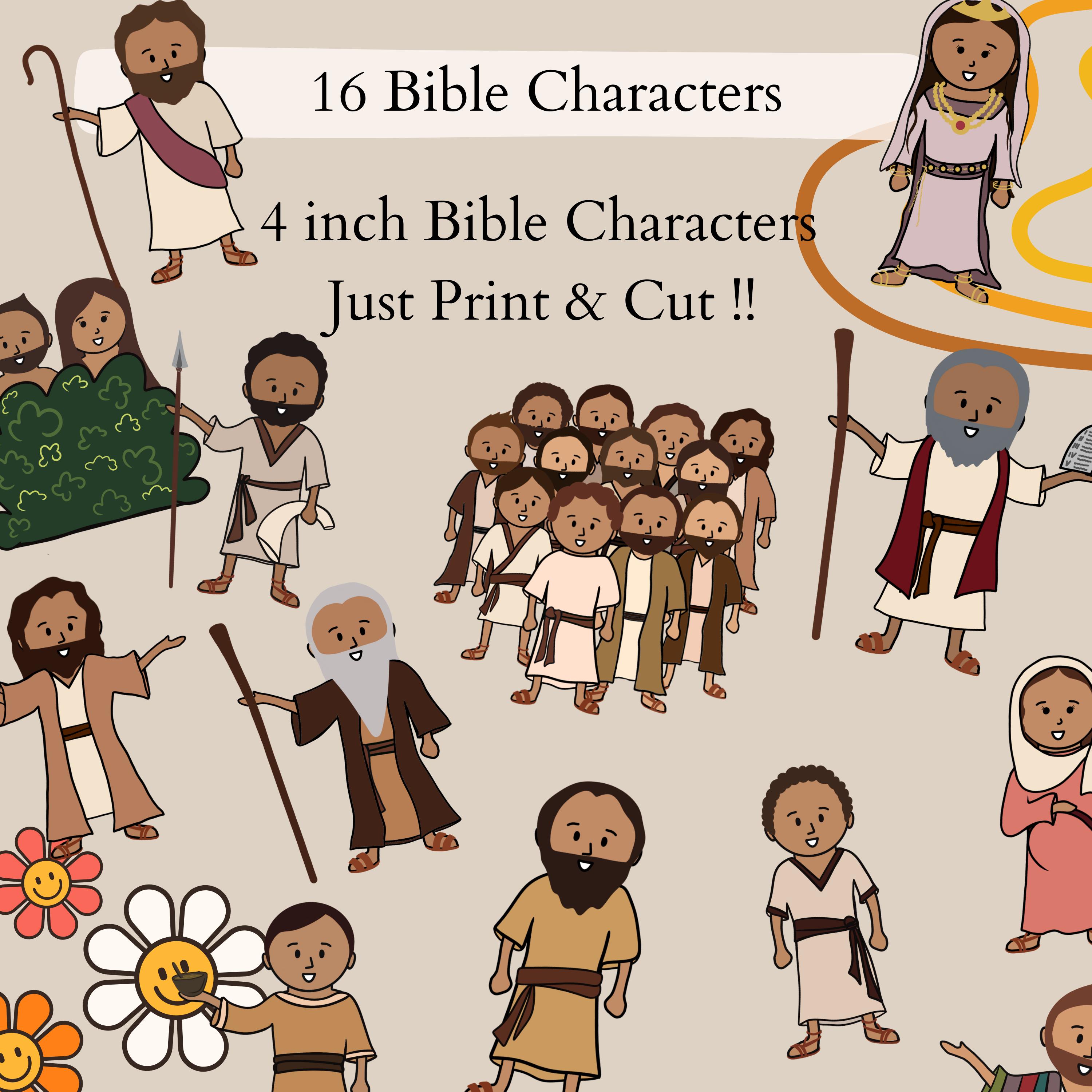 Downloadable Bible Characters | Bible Character Printable | Animated ...