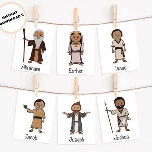 Downloadable Bible Characters | Bible Character Printable | Kids Bible ...