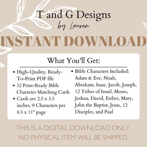 Kids Bible Character Game | Christian Kids Activity | Downloadable ...