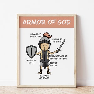 Armor of God Poster | Sunday School Classroom Posters | Christian ...
