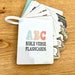 ABC Bible Verse Flashcards Kids Memory Verse Flashcards Homeschool ...