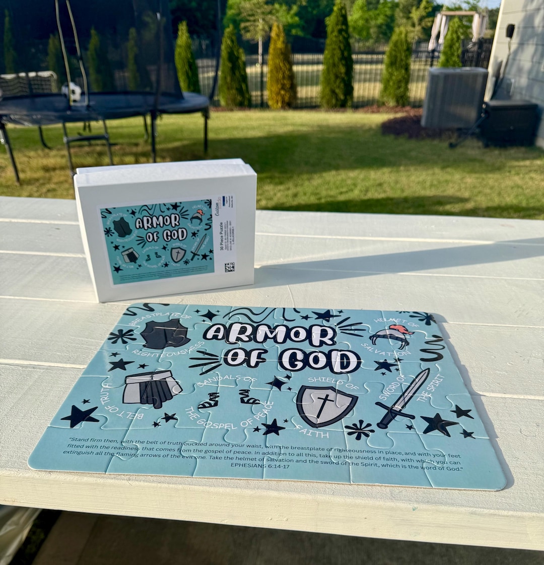 Armor of God Puzzle | Bible Puzzle for Kids | Christian Kids Gift ...