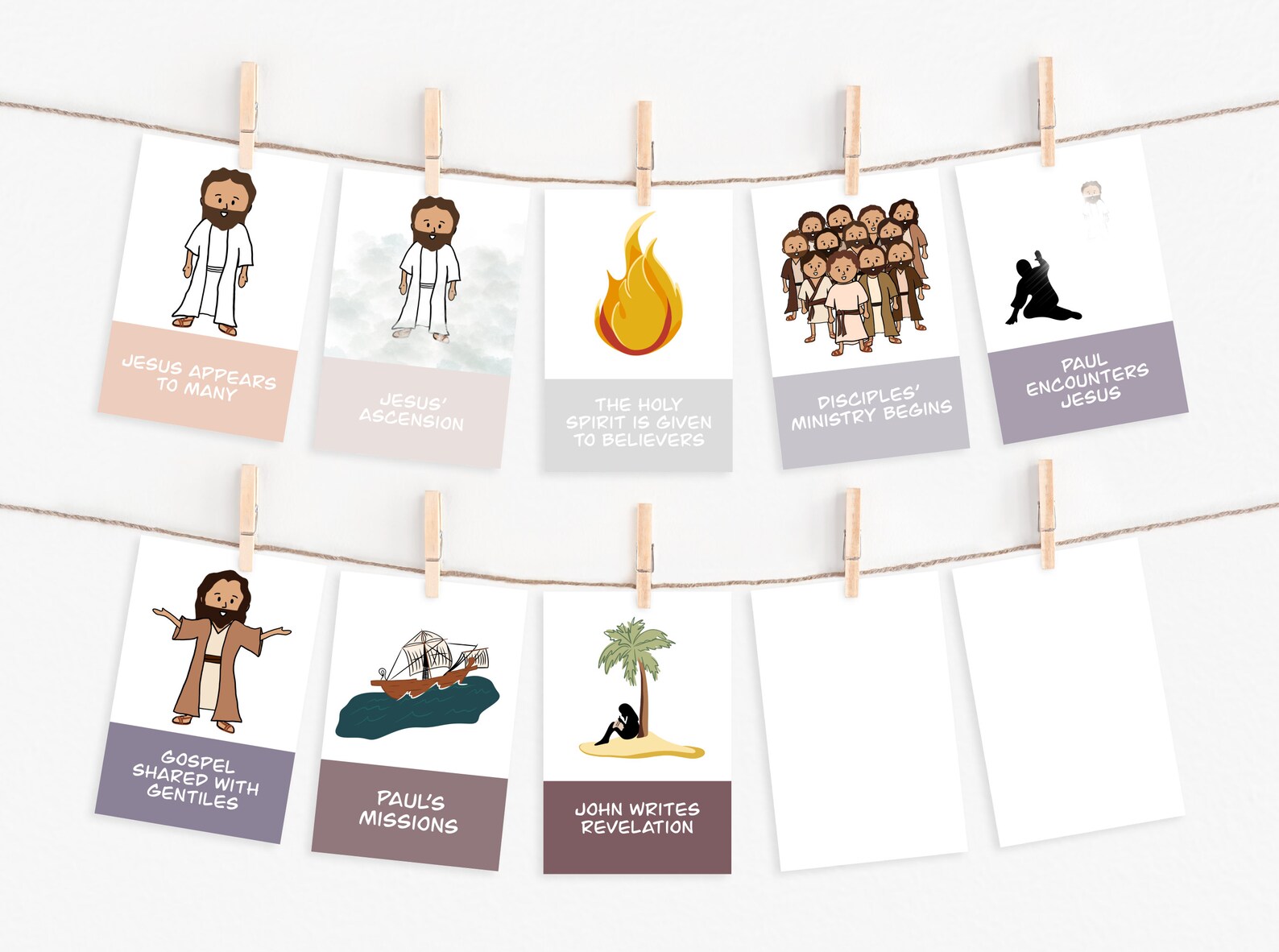 Bible Timeline Flashcards Kids Christian Resources Kids Bible ...