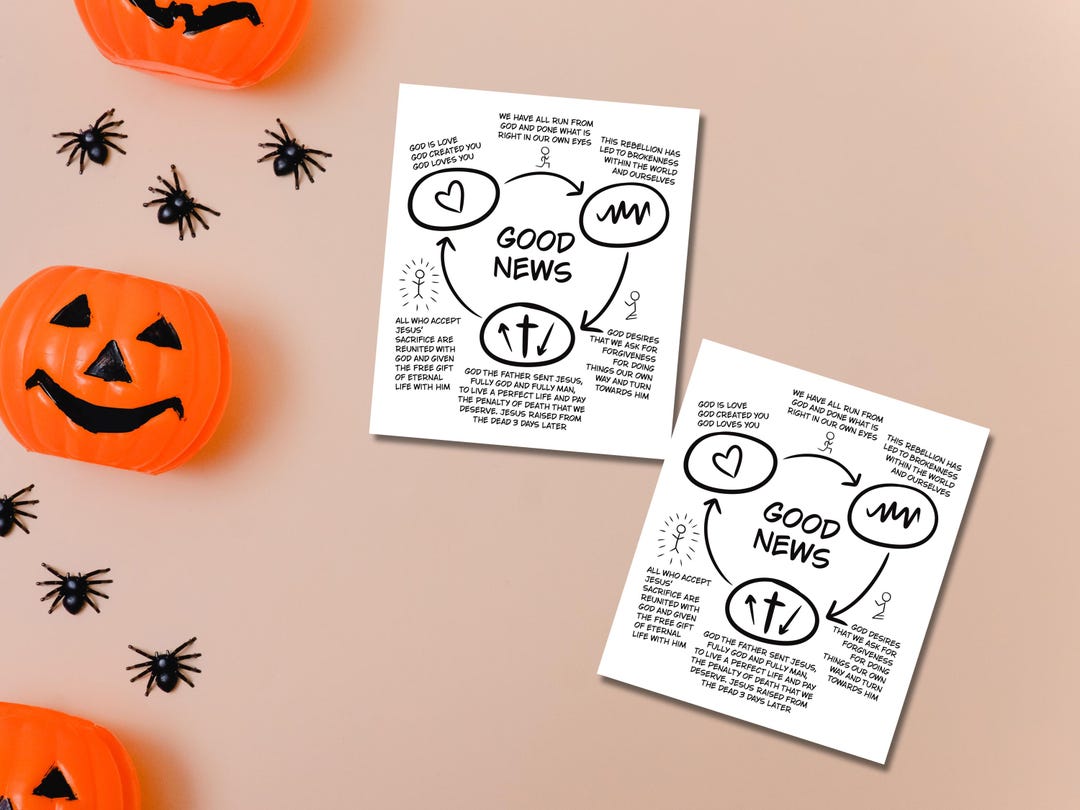 Printable Gospel Tracts | Christian Halloween Hand Out Cards | Teaching ...