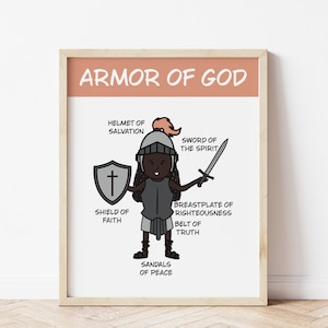 Armor of God Poster | Sunday School Classroom Posters | Christian ...