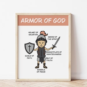 Armor of God Poster | Sunday School Classroom Posters | Christian ...