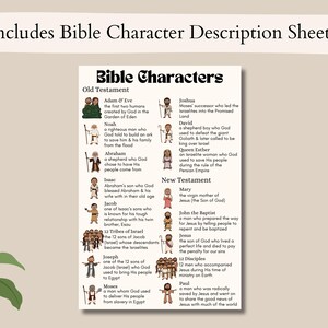 Kids Bible Character Game | Christian Kids Activity | Downloadable ...