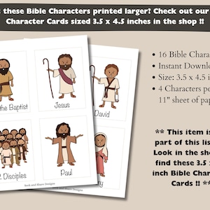 Kids Bible Character Game | Christian Kids Activity | Downloadable ...