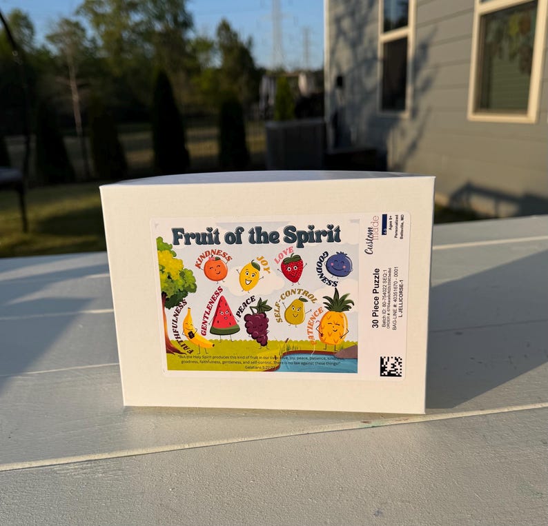 Fruit of the Spirit Puzzle, 14 X 11 Inch, Fruit of the Spirit for Kids ...