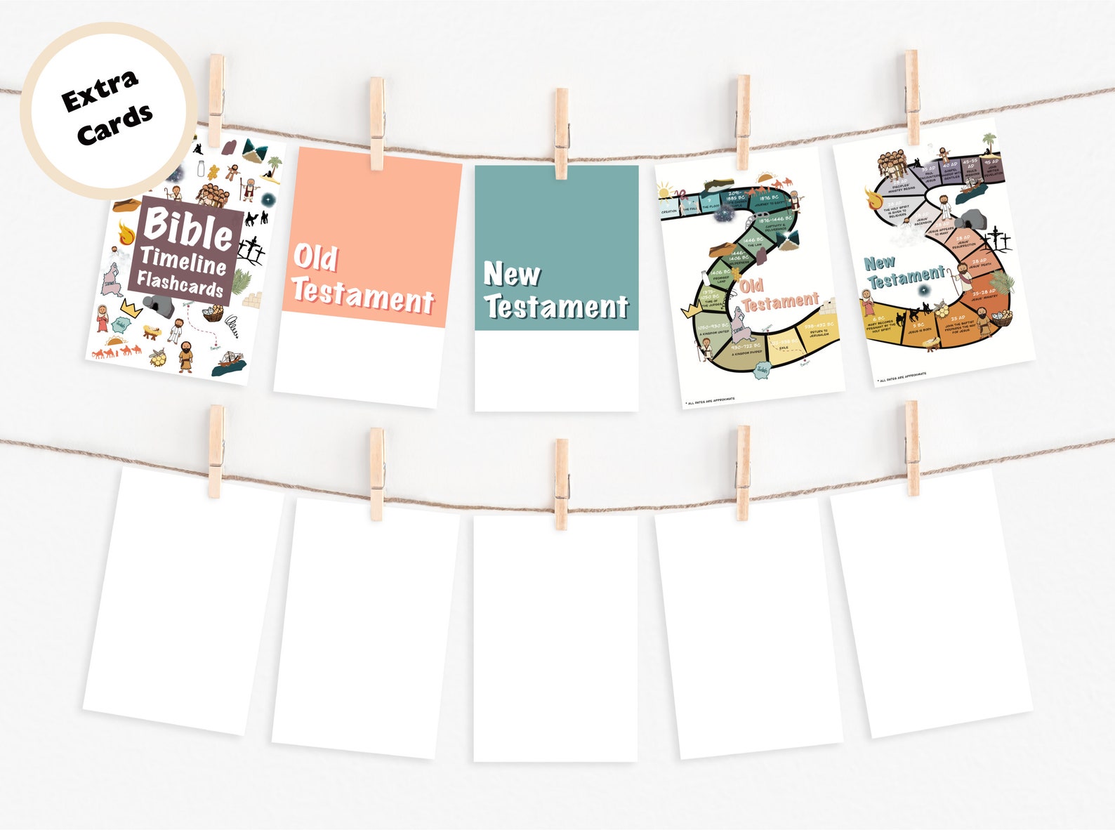 Bible Timeline Flashcards Kids Christian Resources Kids Bible ...