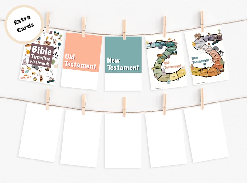 Bible Timeline Flashcards Kids Christian Resources Kids Bible ...