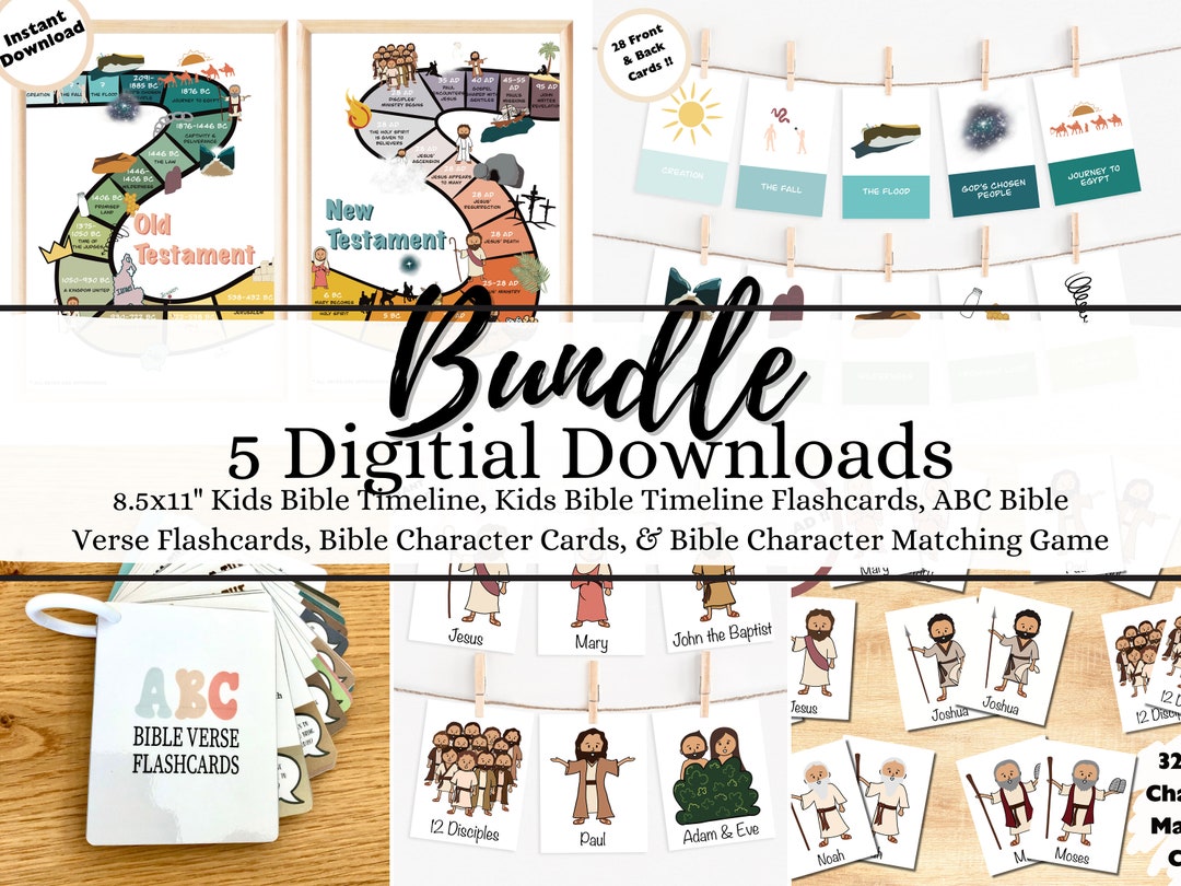 BUNDLE! | Kids Bible Resources | Printable Christian Homeschooling ...