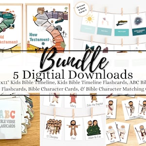 BUNDLE! | Kids Bible Resources | Printable Christian Homeschooling ...