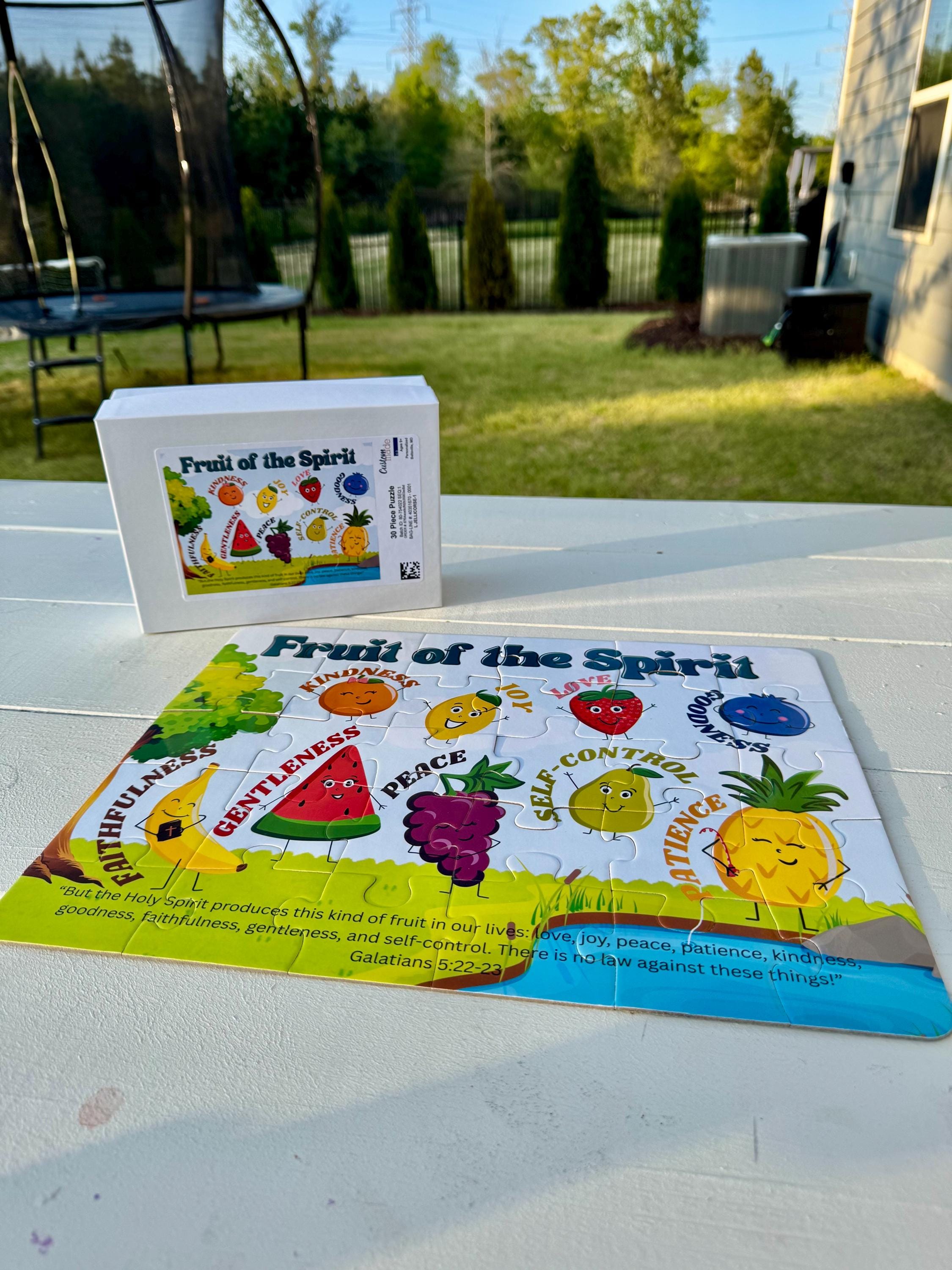 Fruit of the Spirit Puzzle, 14 X 11 Inch, Fruit of the Spirit for Kids ...