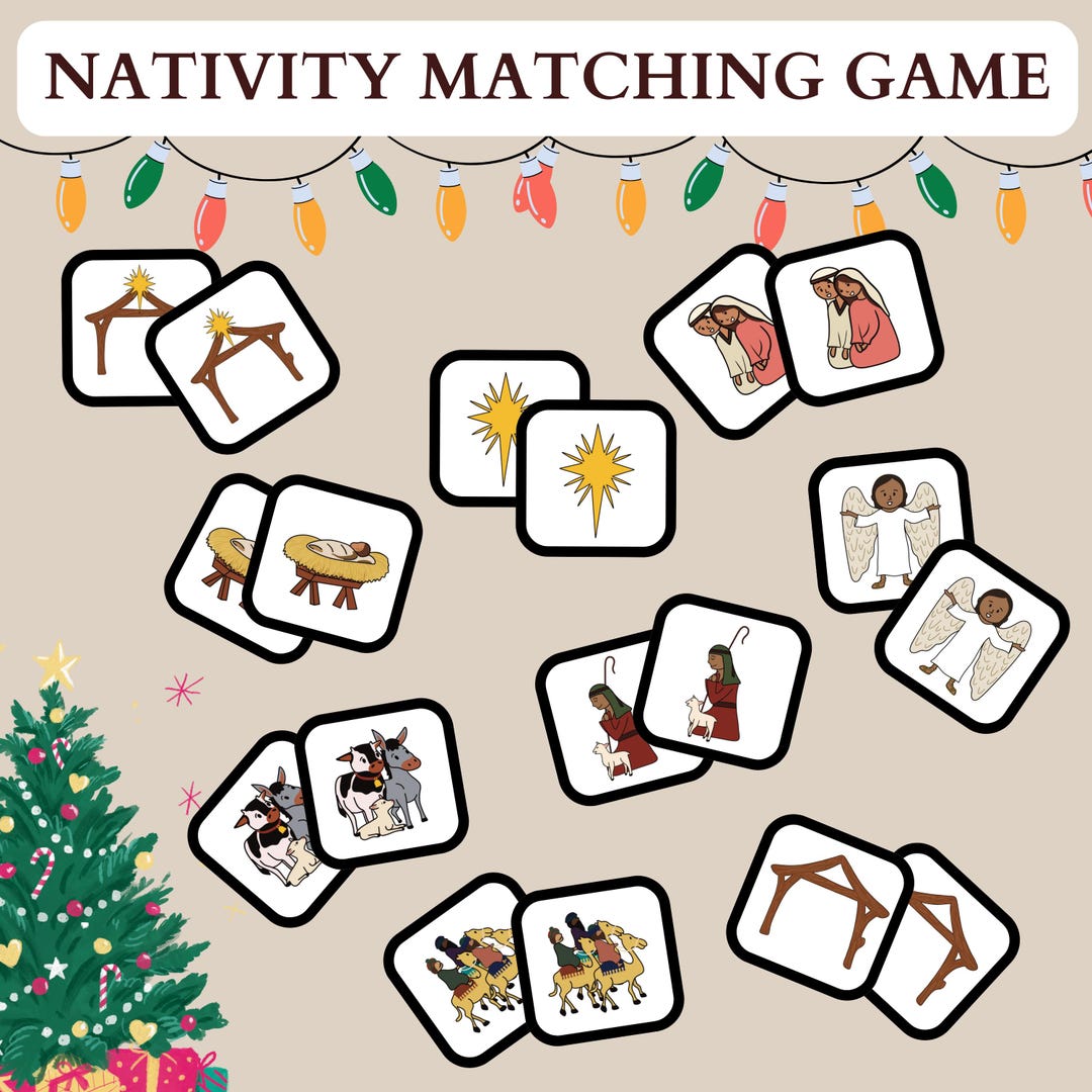 Nativity Scene Kids Activity | Christian Christmas Toddler Activity ...