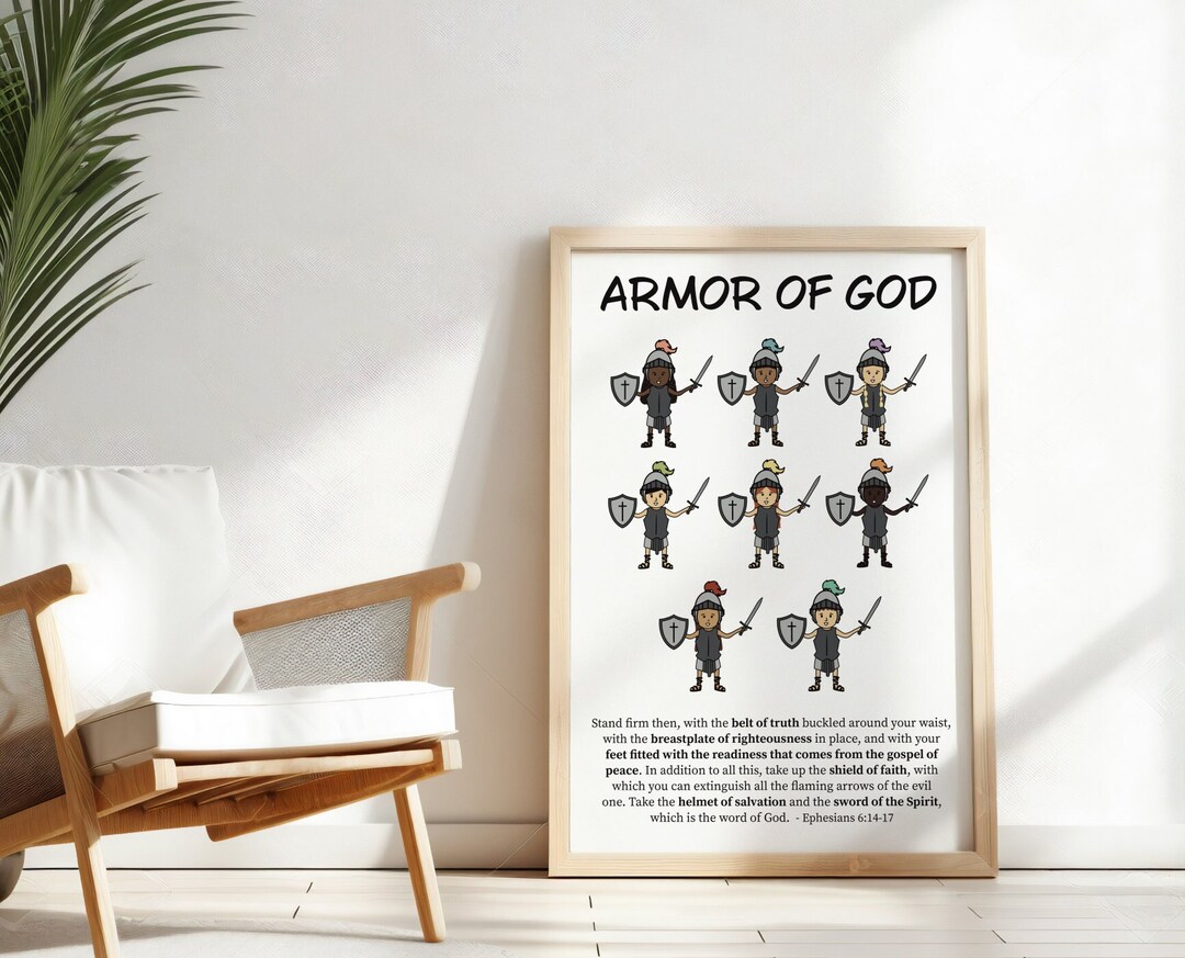 Armor of God Poster | Sunday School Classroom Posters | Christian ...