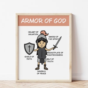 Armor of God Poster | Sunday School Classroom Posters | Christian ...