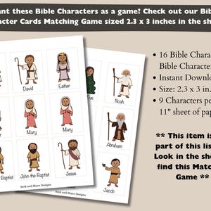 Downloadable Bible Characters | Bible Character Printable | Kids Bible ...