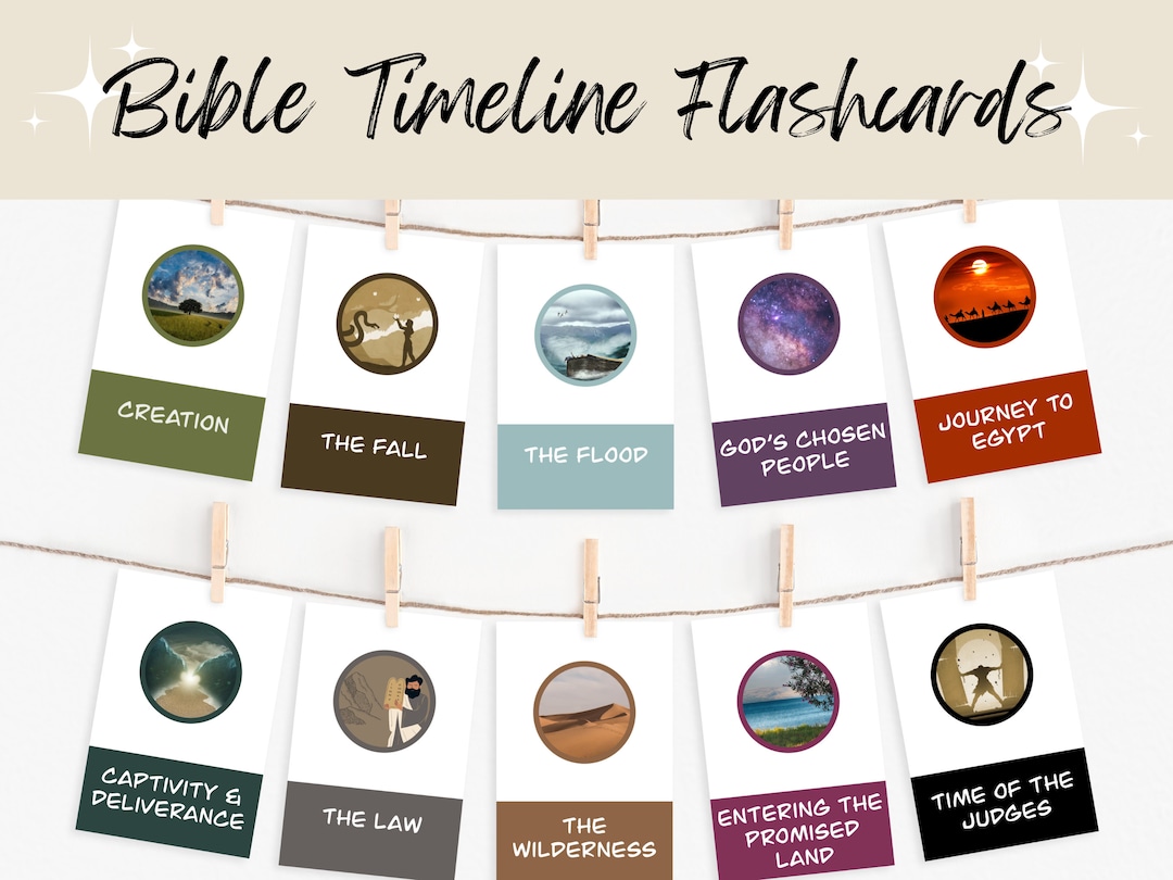 Bible Timeline Flashcards | Old Testament Help | Printable Old-new ...