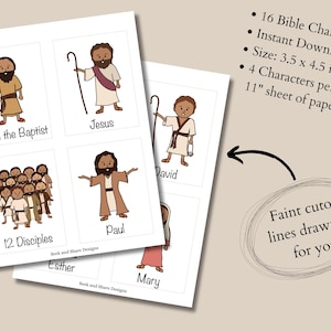 Downloadable Bible Characters | Bible Character Printable | Kids Bible ...