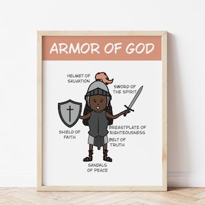 Armor of God Poster | Sunday School Classroom Posters | Christian ...