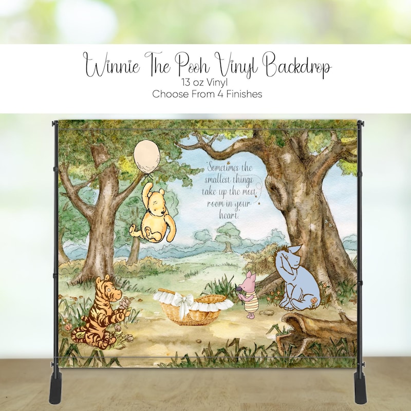 Winnie the Pooh Backdrop - Etsy