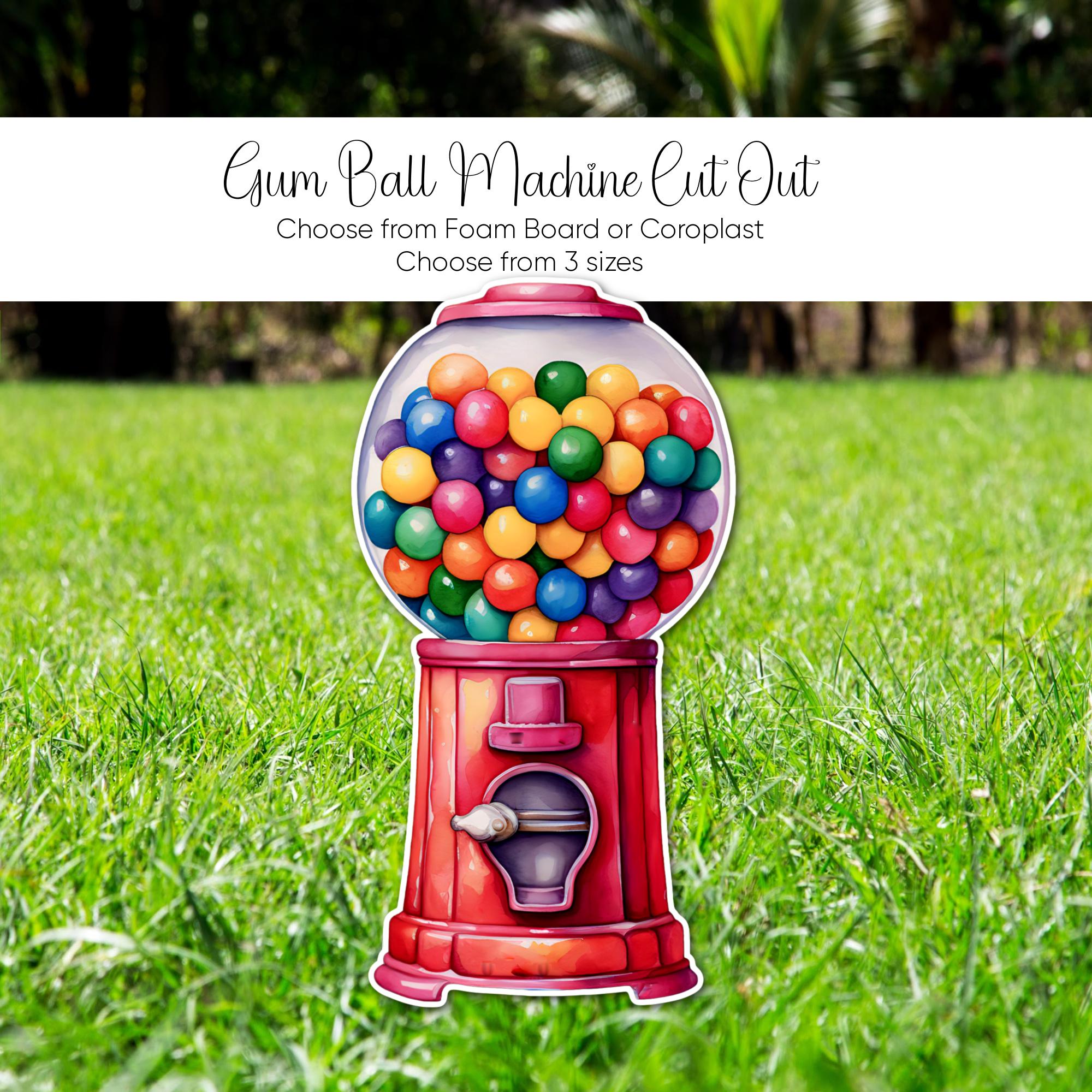 Gumball Machine Cutout: Birthday Party Prop, Photo Booth Standee - Etsy
