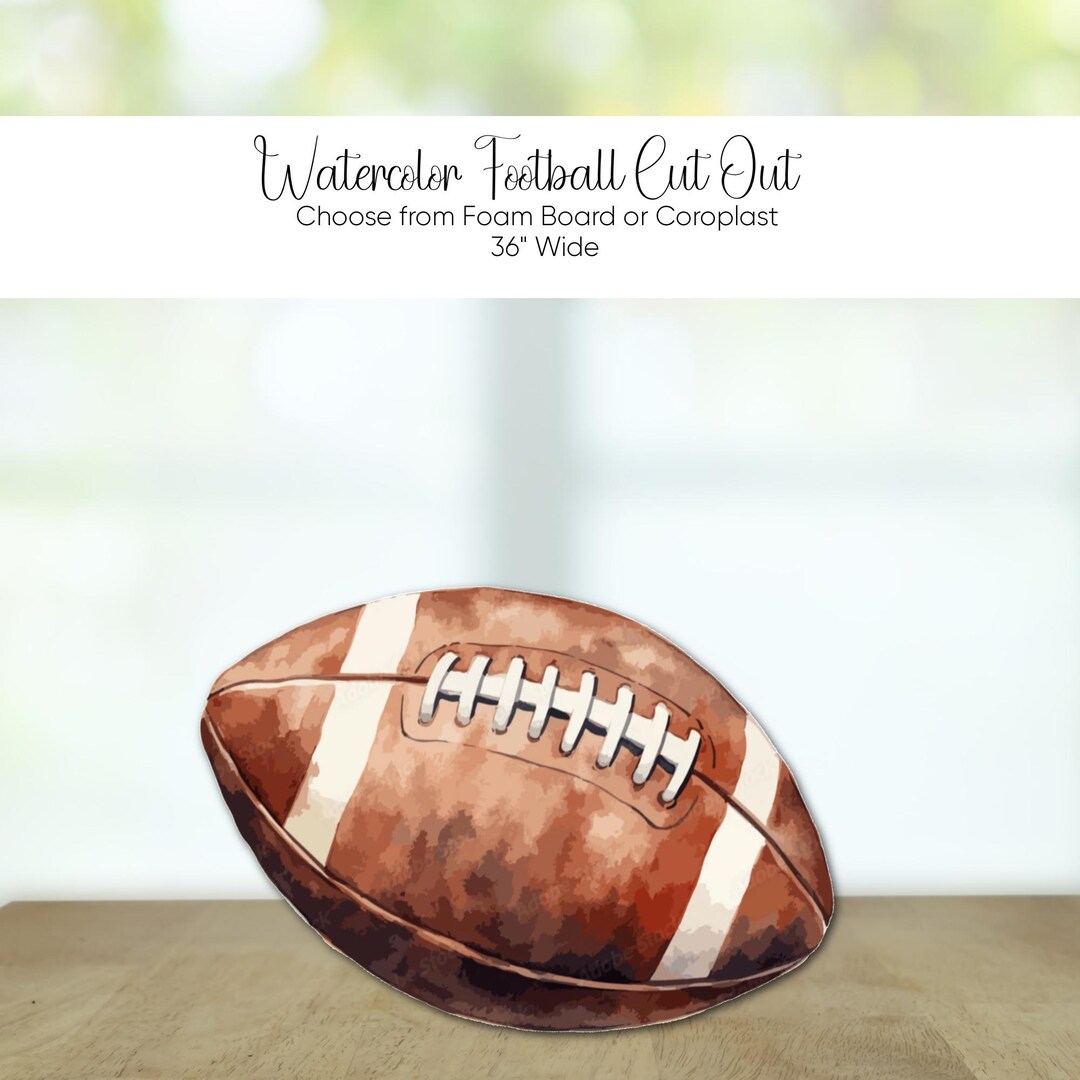 36" Football Cut Out: First Birthday Photo Prop - Etsy