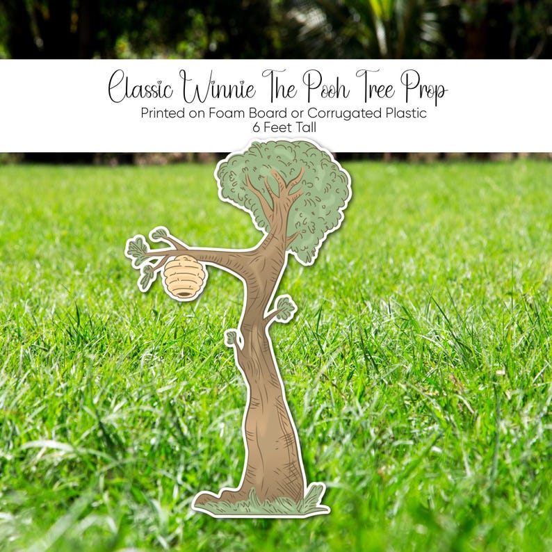Winnie the Pooh Tree Cutout: First Birthday Party Prop - Etsy