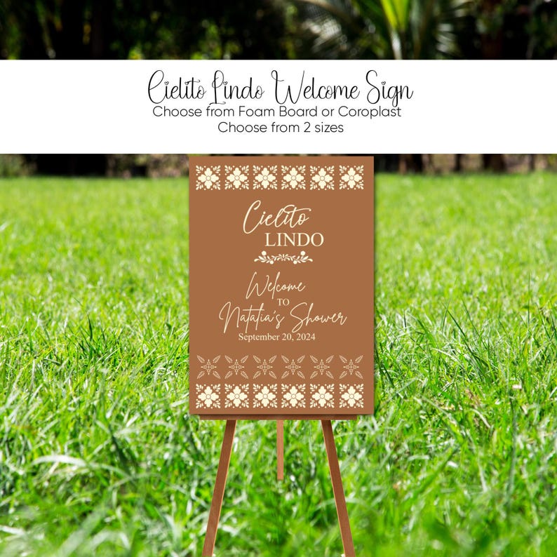 Cielito Lindo Arch Backdrop and Welcome Sign, Talavera Style Backdrop ...