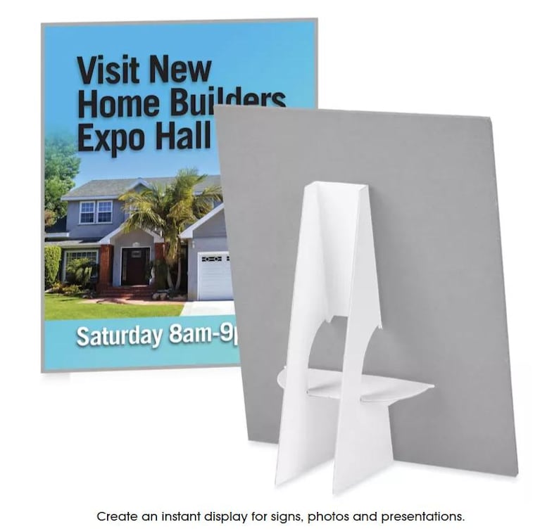 Double Wing White Easel Backs for Foam Board Backdrops and Props - Etsy