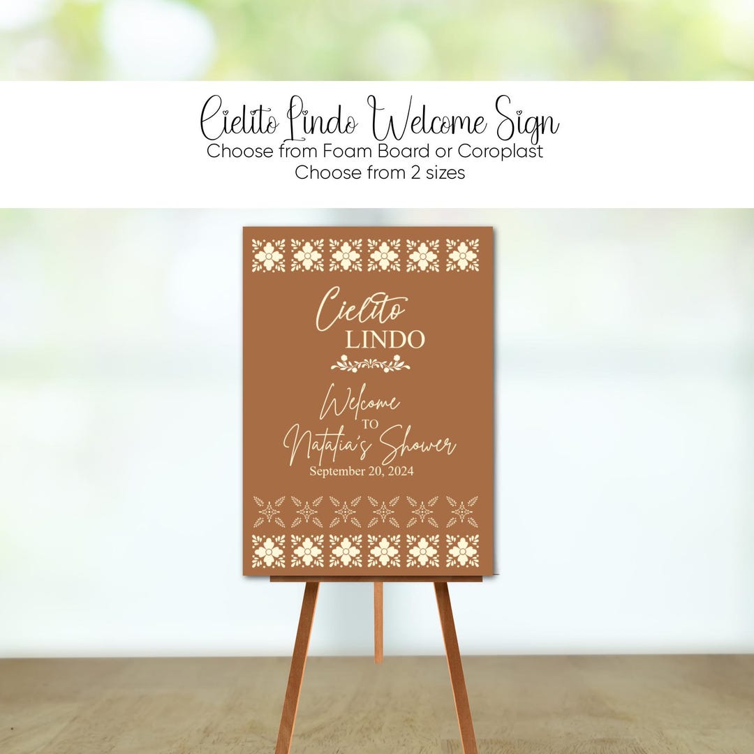 Cielito Lindo Arch Backdrop and Welcome Sign, Talavera Style Backdrop ...
