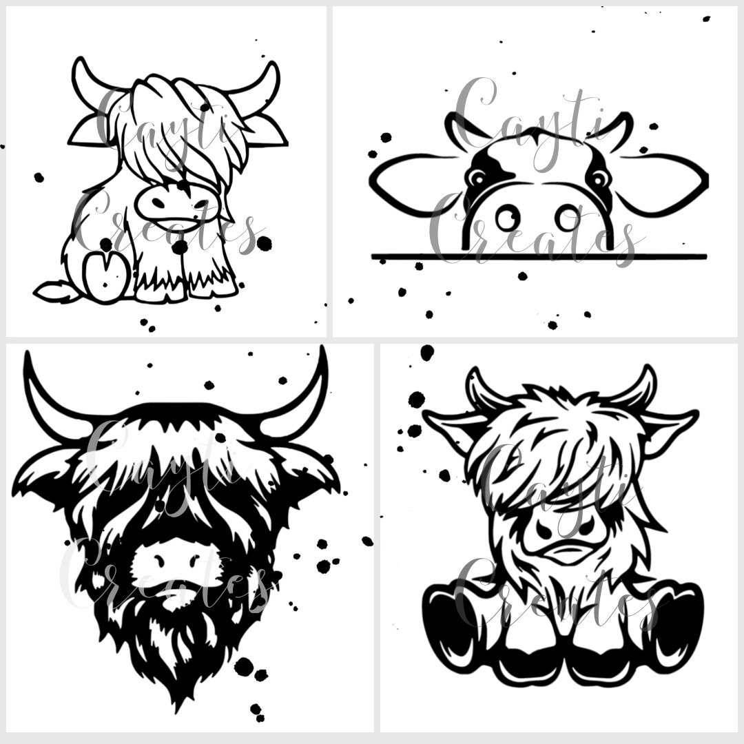 Cow Car Decals - Etsy