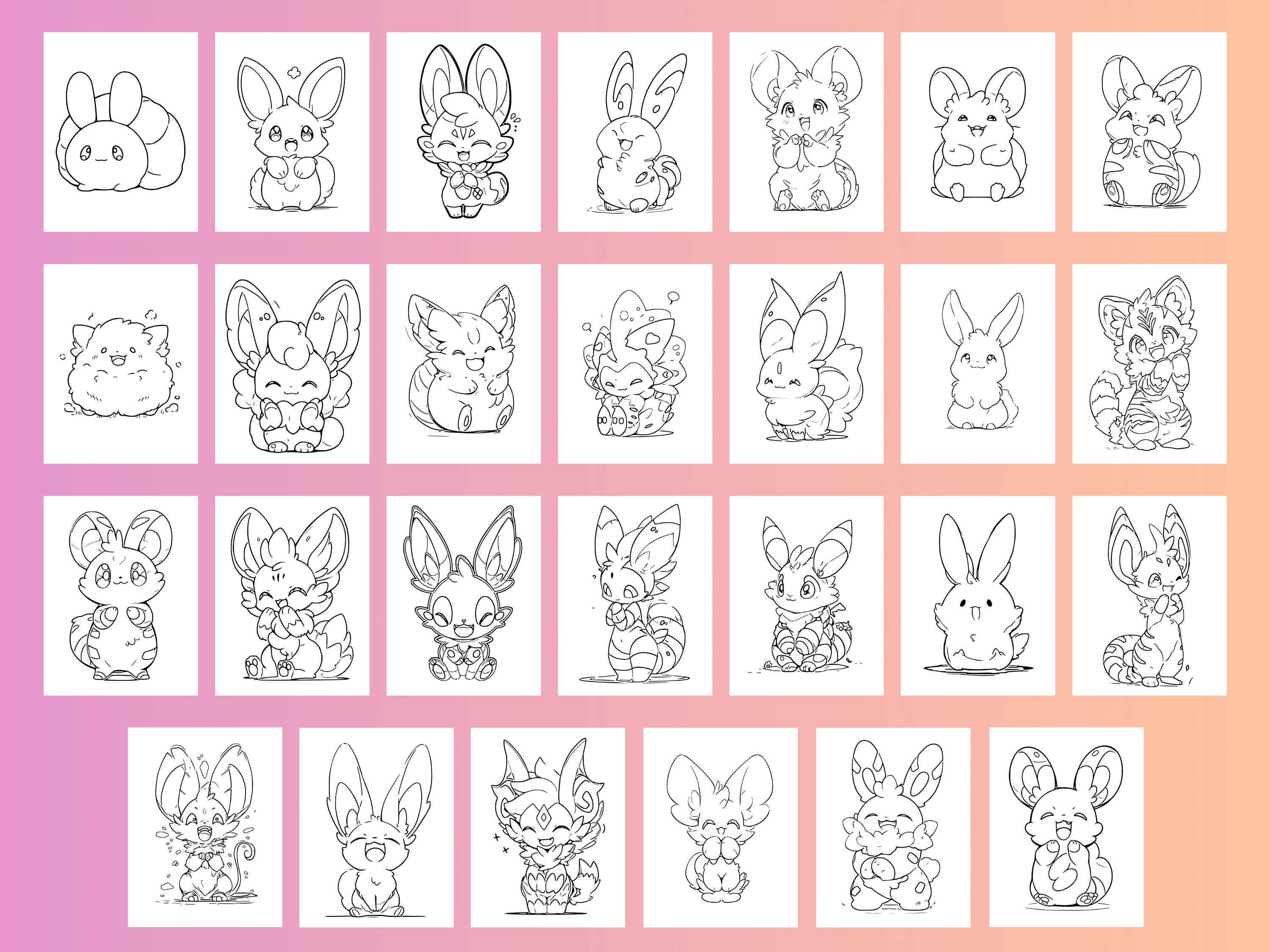Cutetopia Smiling Critters Coloring Book - Etsy