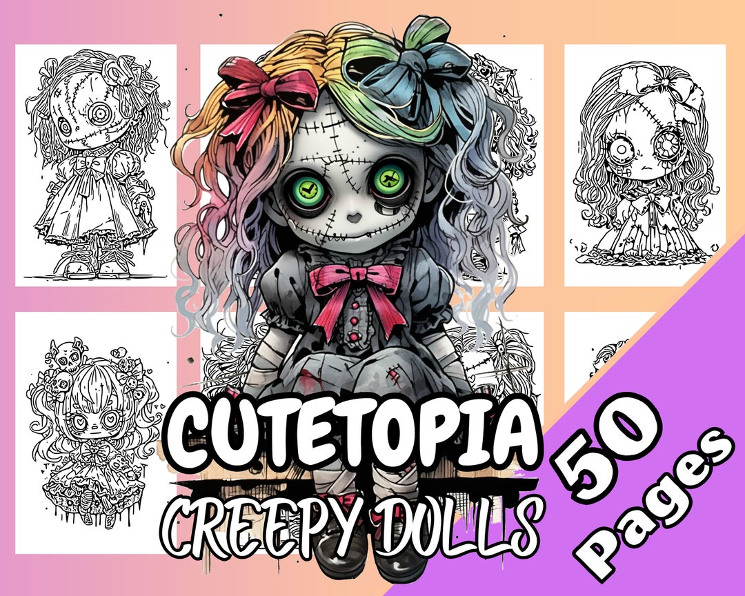 Cutetopia Creepy Dolls Coloring Book Digital Download - Etsy