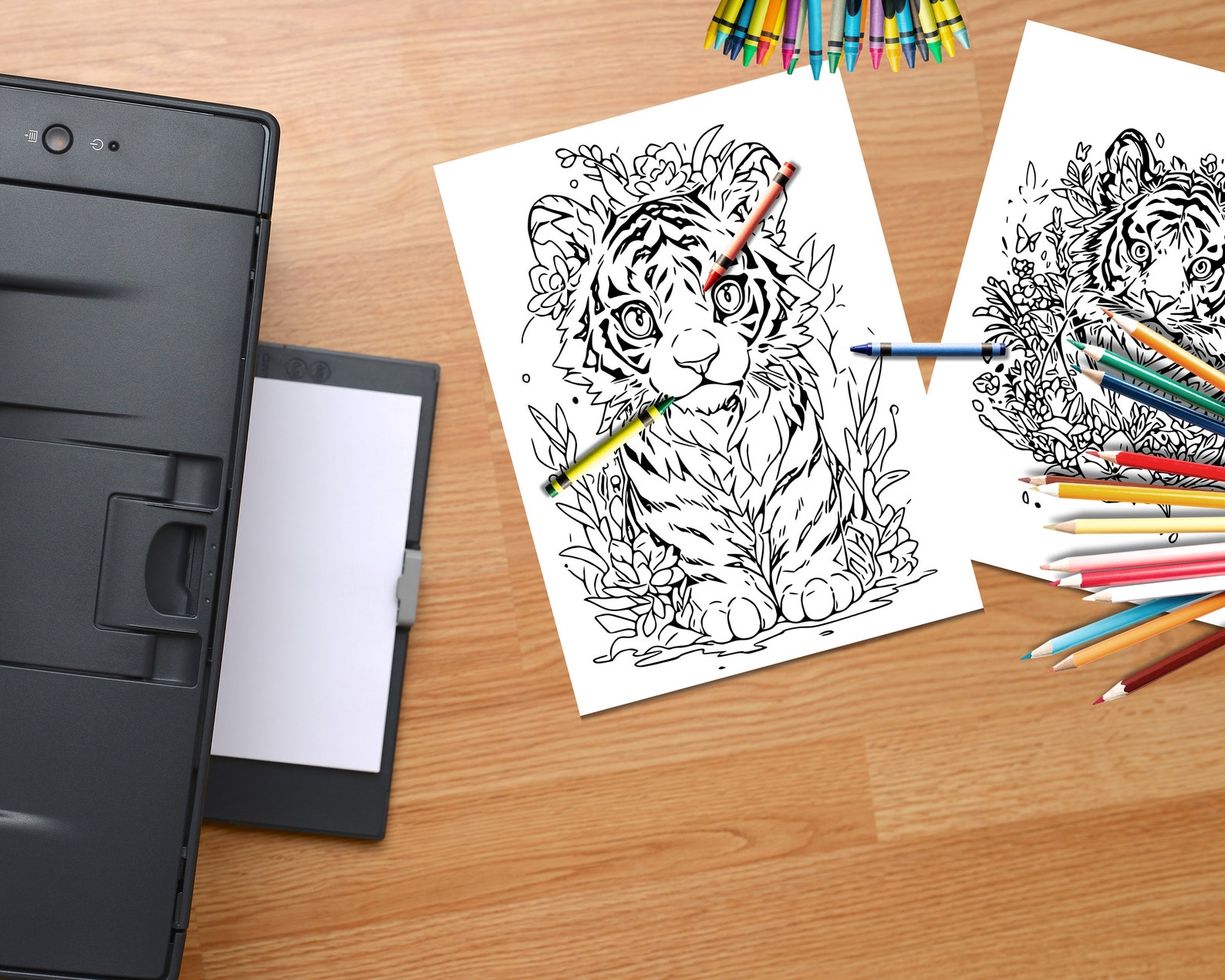 Cutetopia Tigers Coloring Book Digital Download - Etsy