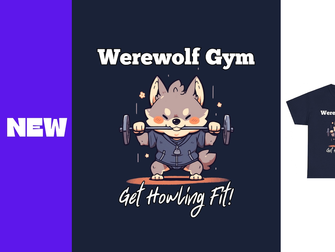 Werewolf Gym Tee - Etsy