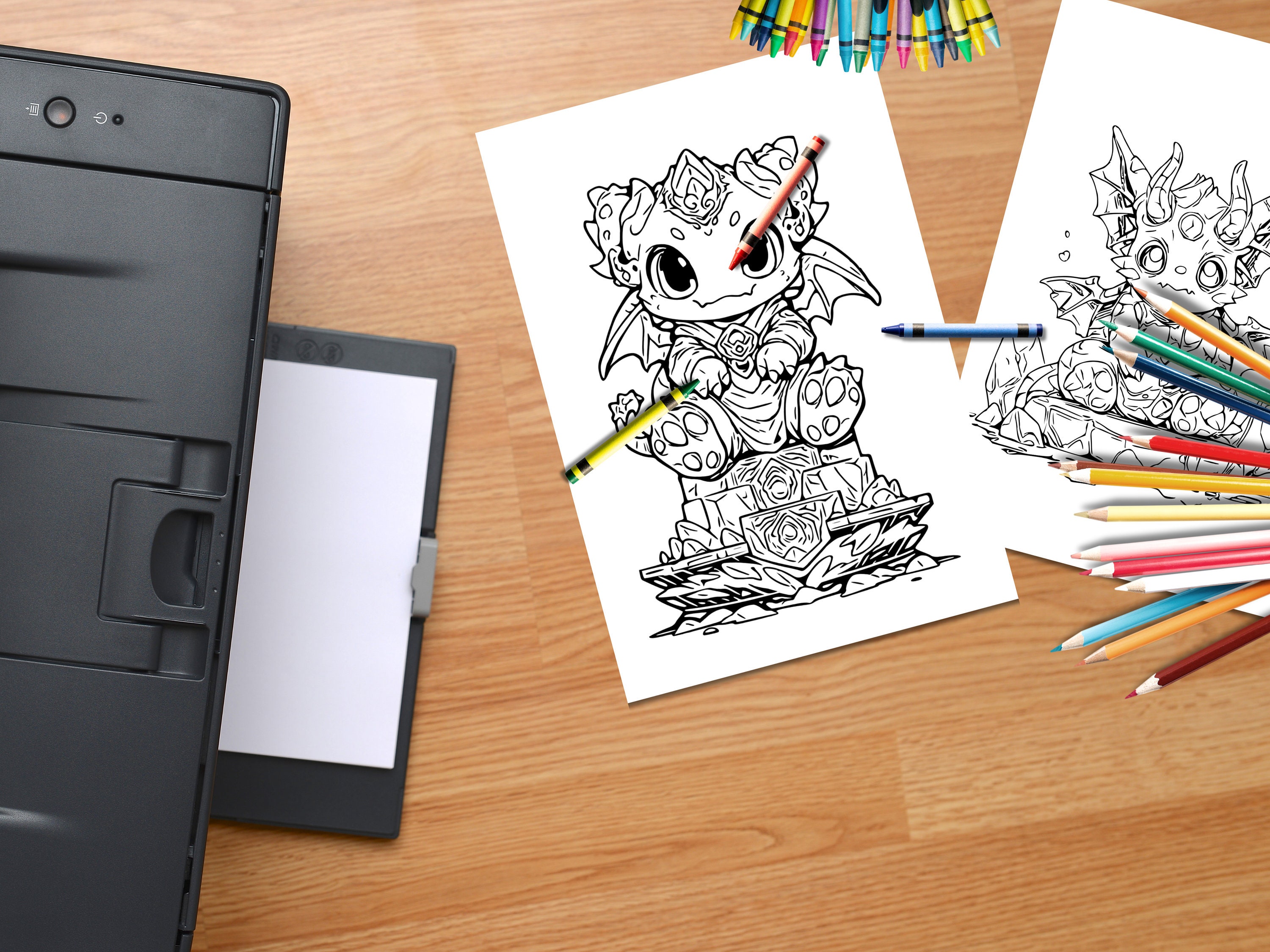 Cutetopia Gargoyles Coloring Book - Etsy