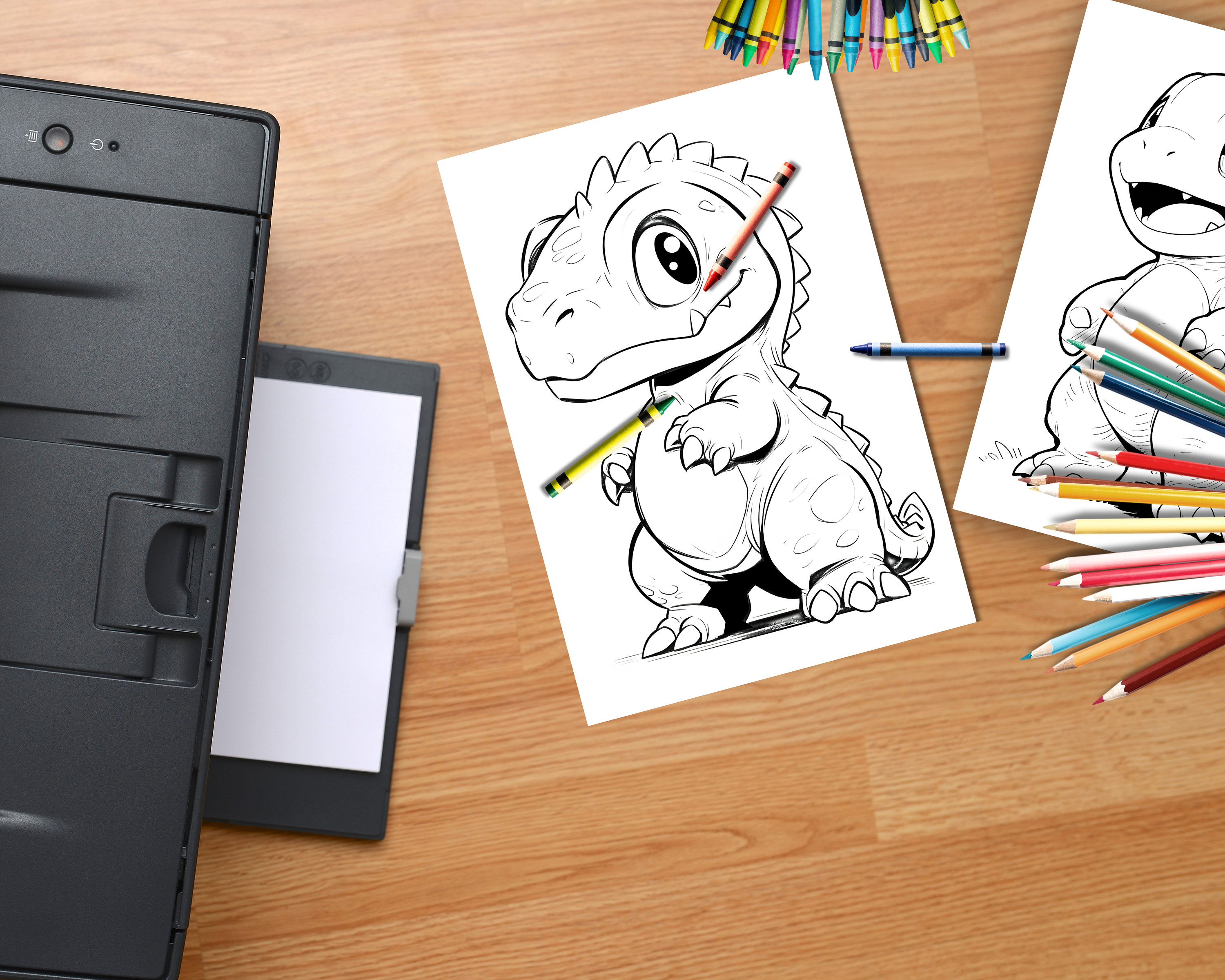 My Kawaii Dinosaurs Coloring Book - Etsy