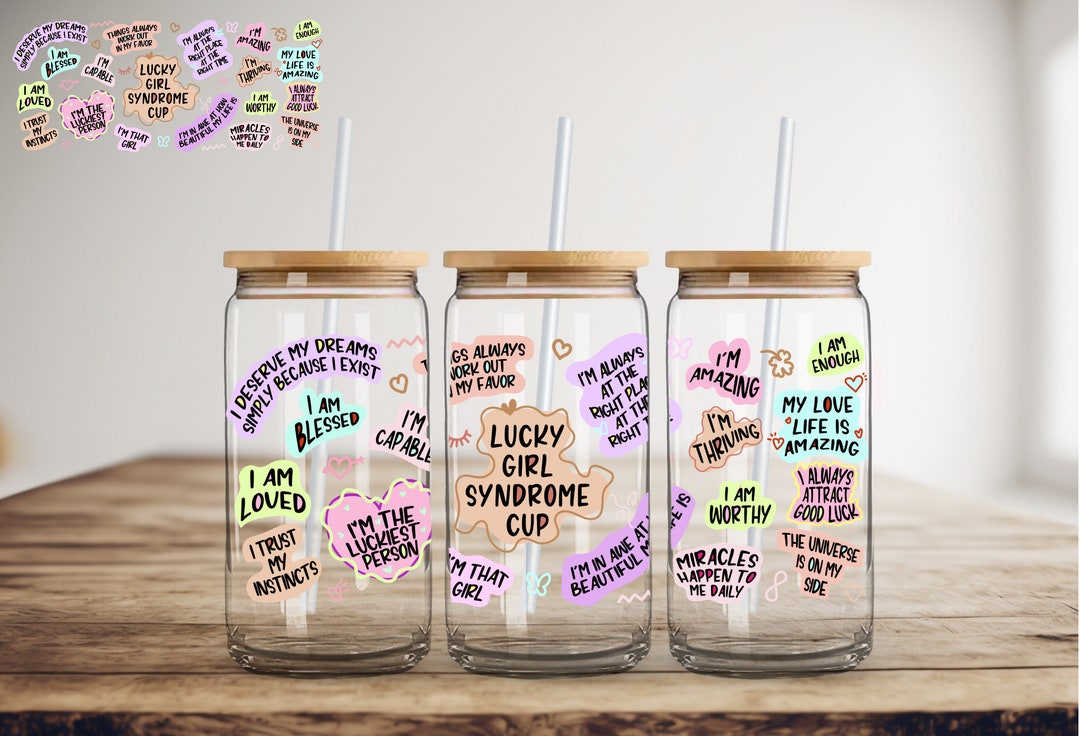 Lucky Girl Syndrome 16oz Libby Glass Cup - Etsy