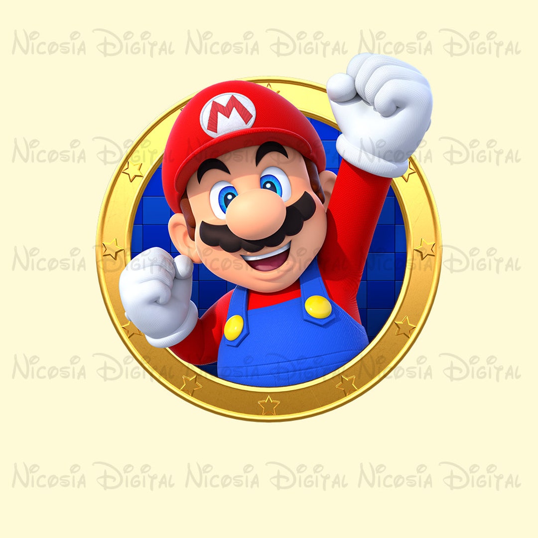 Super Mario PNG File Logo Cartoon Png Digital Download - Etsy