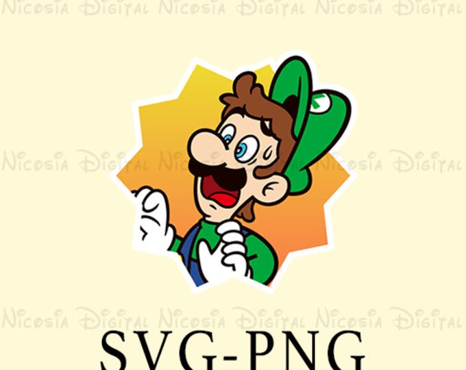 Luigi- #2 Svg, Png, Pdf, Dxf - Etsy Canada