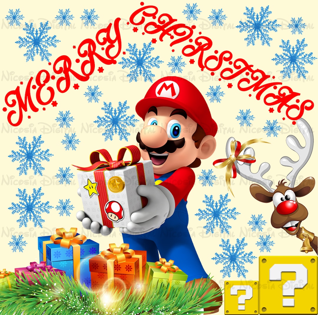 Merry Christmas Mario Png,super Mario Png, Super Mario Bros, Christmas ...