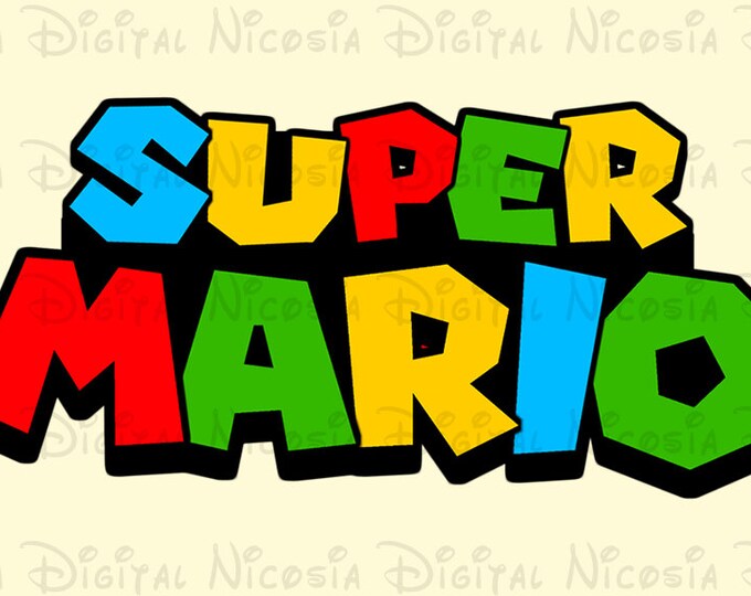SUPER MARIO FONT Svg, Super Mario Alphabet Svg, Super Mario Letters and ...