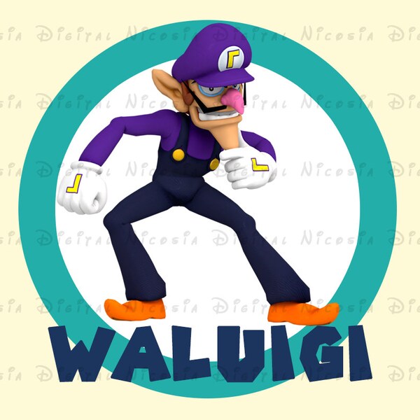 Waluigi Png - Etsy