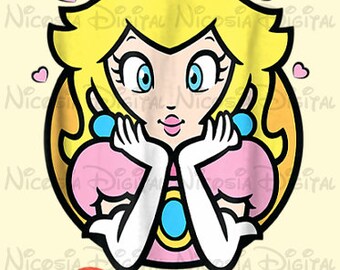 Princess Peach Svg, Princess Peach Png, Feeling Peachy Svg,feeling ...