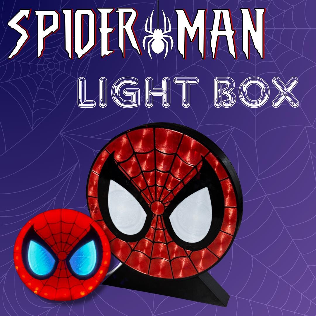 Spiderman USB Light Box - Etsy