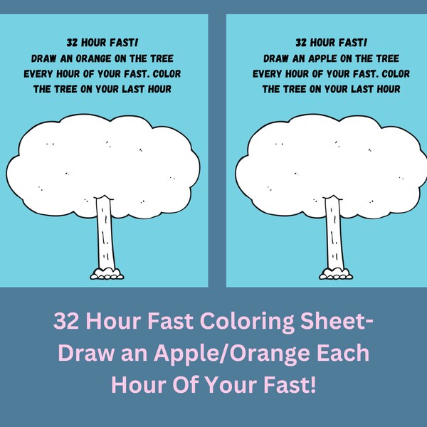 Intermittent Fasting Coloring - Etsy