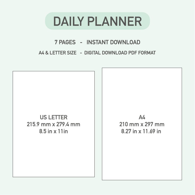 PINK Printable Weekly Planner - Etsy
